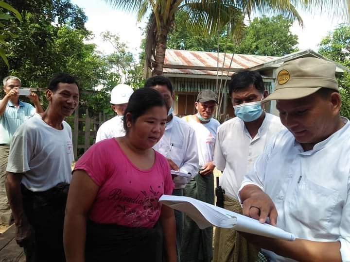 ဝန်းသိုမြို့နယ်တွင် မဲဆန္ဒရှင်စာရင်းပြည့်စုံမှန်ကန်စေရေး တစ်အိမ်တက် တစ