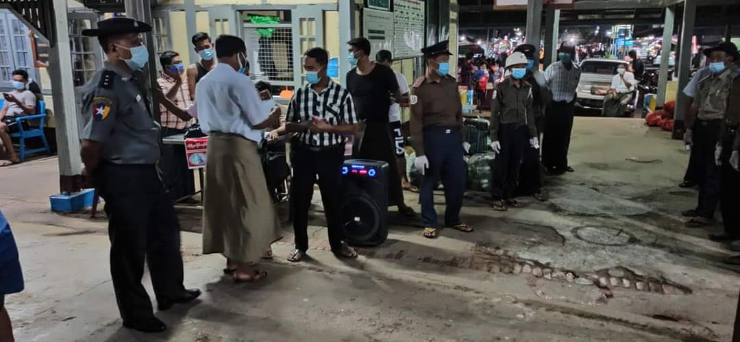 စစ်ကိုင်းတိုင်းဒေသကြီး၊ ကောလင်းမြို့နယ်အတွင်း ကိုဗစ် ၁၉ ရောဂါ ကြိုတင်ကာကွယ်ရေး ခရီးသွားပြည်သူမ