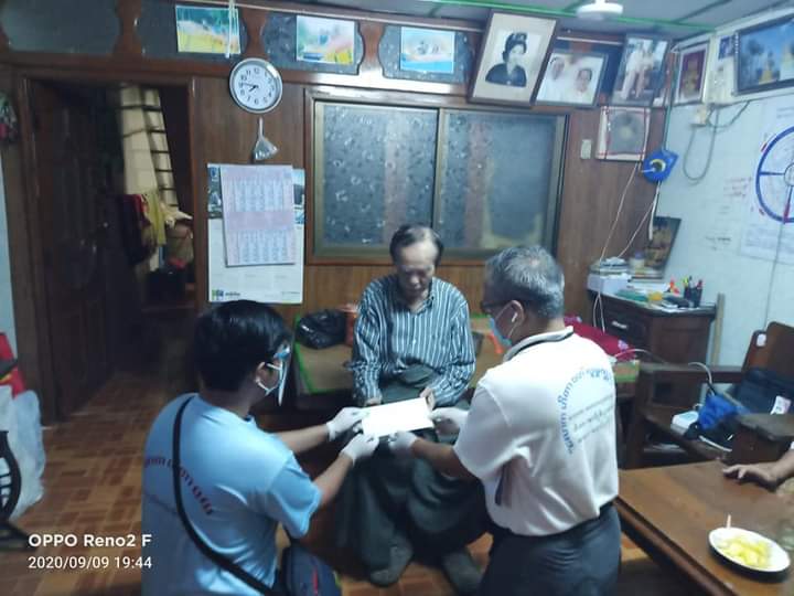 မင်္ဂလာတောင်ညွန့်မြို့နယ်တွင် အသက် ၈၅ နှစ်နှင့် အထက် ဘိုးဘွားများအား