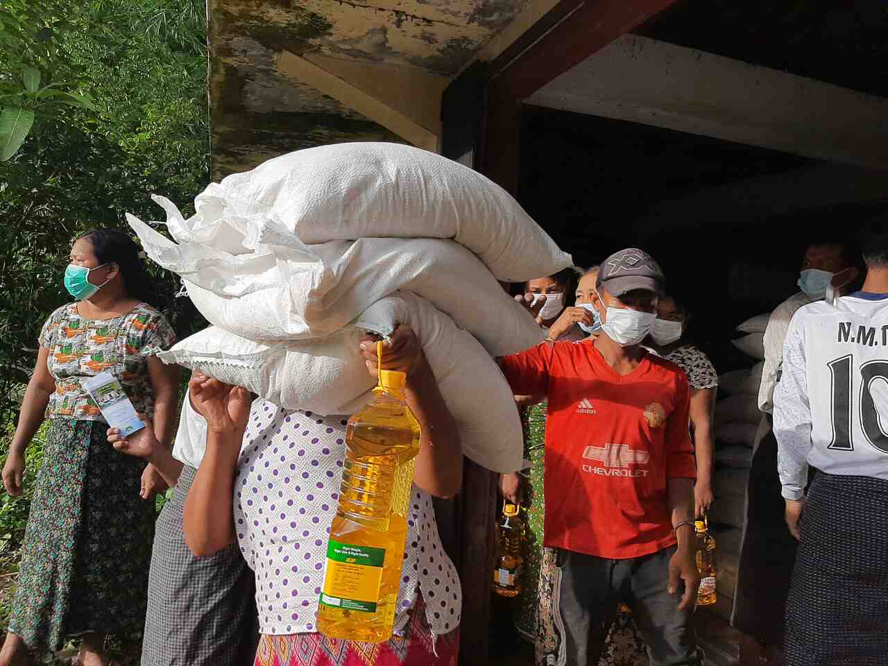 သုံးခွမြို့နယ်၌ ကိုဗစ် ၁၉ ရောဂါ ကာကွယ်ထိန်းချုပ်ကာလအတွင်း စားဝတ်နေရေး