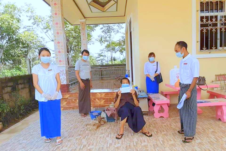 မိုင်းယောင်းမြို့နယ်၌ အသက် ၈၅ နှစ်နှင့်အထက် သက်ကြီးဘိုးဘွားများအား လူမ