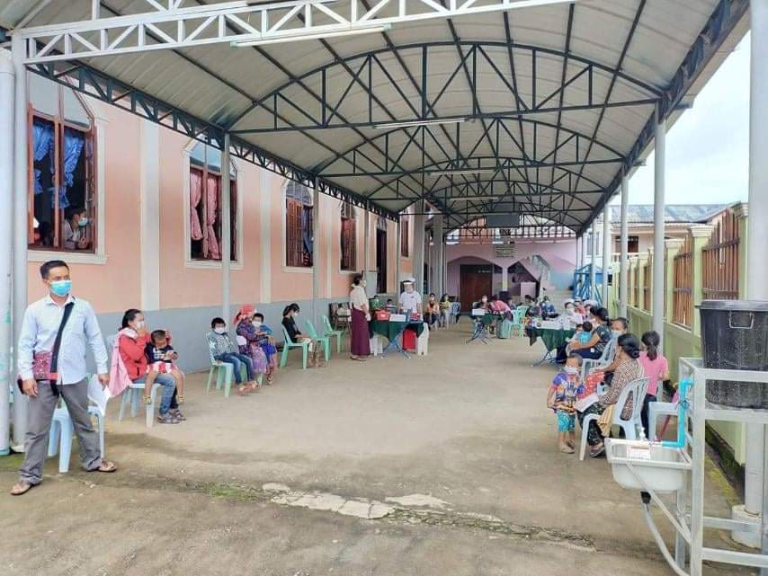 မိုင်းယန်းမြို့၌ ကလေးများအား ဆုံဆို့နာရောဂါကာကွယ်ဆေးအပါအဝင် အမှီလိုက