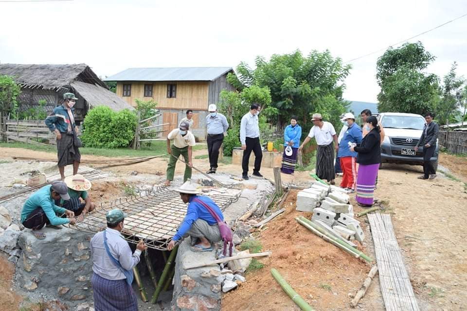 Cash For Work စီမံကိန်းလုပ်ငန်းများ ဆောင်ရွက်နေမှု ပြည်နယ်စိုက်ပျိုးရေး၊ မွေးမြူရေးနှင့် ဆည်မ