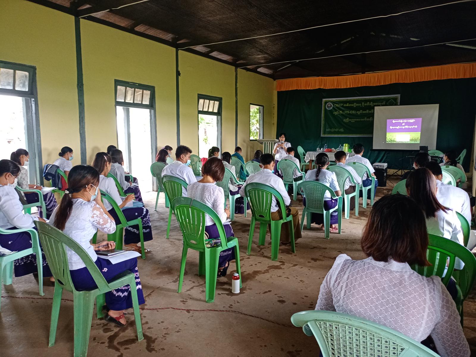 မွန်ပြည်နယ် မုဒုံမြို့နယ်တွင် Cerp အစီအစဉ်အရ မိုးစပါးမျိုးစေ့ထုတ်လုပ်ငန