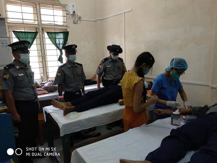 ရေးမြို့နယ်၌ ၅၆ နှစ်မြောက် မြန်မာနိုင်ငံရဲတပ်ဖွဲ့နေ့ကို ကြိုဆိုဂုဏ်ပ