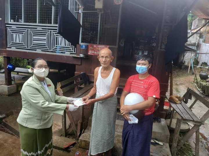 ရေးမြို့နယ်အတွင်းရှိ အသက်၈၀နှစ်နှင့်အသက်၈၅နှစ်ကြား သက်ကြီးဘိုးဘွား ၁၄၈၃ ဦးတို့အား ထောက 