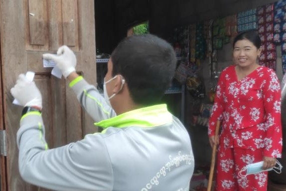 မိုင်းပန်မြို့နယ်၊ မိုင်းဟောင်းကျေးရွာ၌ ကိုဗစ်− ၁၉ ရောဂါ အသိပညာပေးလုပ