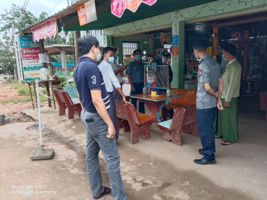 ပြည်ကြီးမဏ္ဍိုင်မြို့၌ ကိုဗစ် ၁၉ ရောဂါ ကာကွယ်ထိန်းချုပ်ရေးအတွက် စားသောက