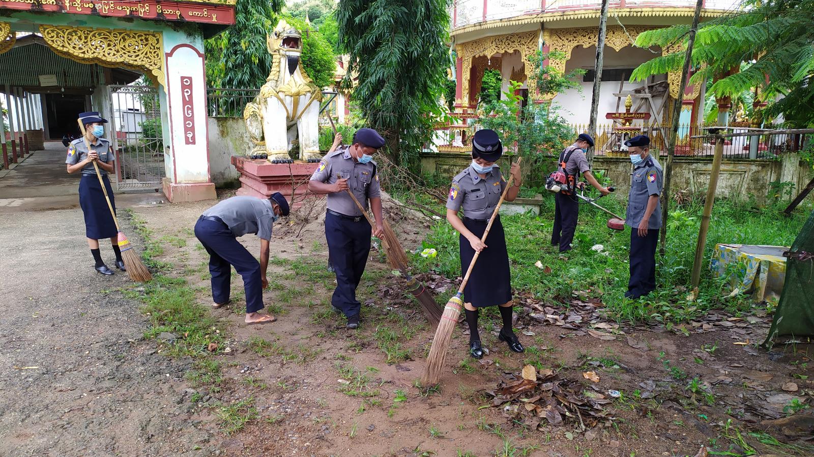 မြန်မာနိုင်ငံရဲတပ်ဖွဲ့နေ့အား ကြိုဆိုဂုဏ်ပြုသောအားဖြင့် မိုးညိုမြို့နယ