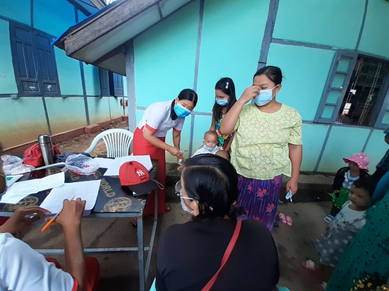 ရွှေတောင်မြို့နယ် ပြည်သူ့ကျန်းမာရေးဦးစီးဌာနမှ မွေးကင်းစမှ အသက် ၁ နှစ်ခ
