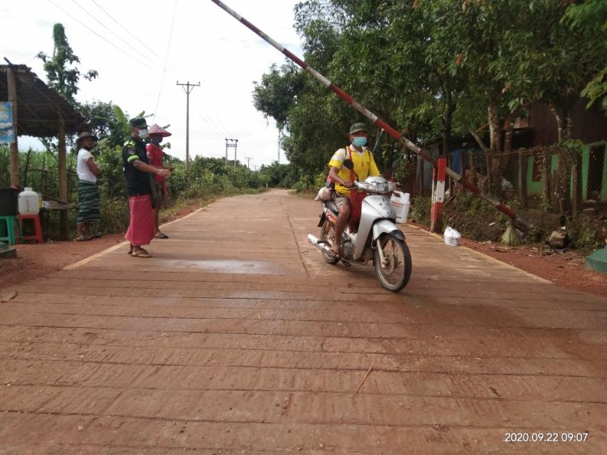 လှိုင်းဘွဲမြို့နယ် ကျေးရွာများတွင် ကိုဗစ် ၁၉ ရောဂါ ကာကွယ်ထိန်းချုပ