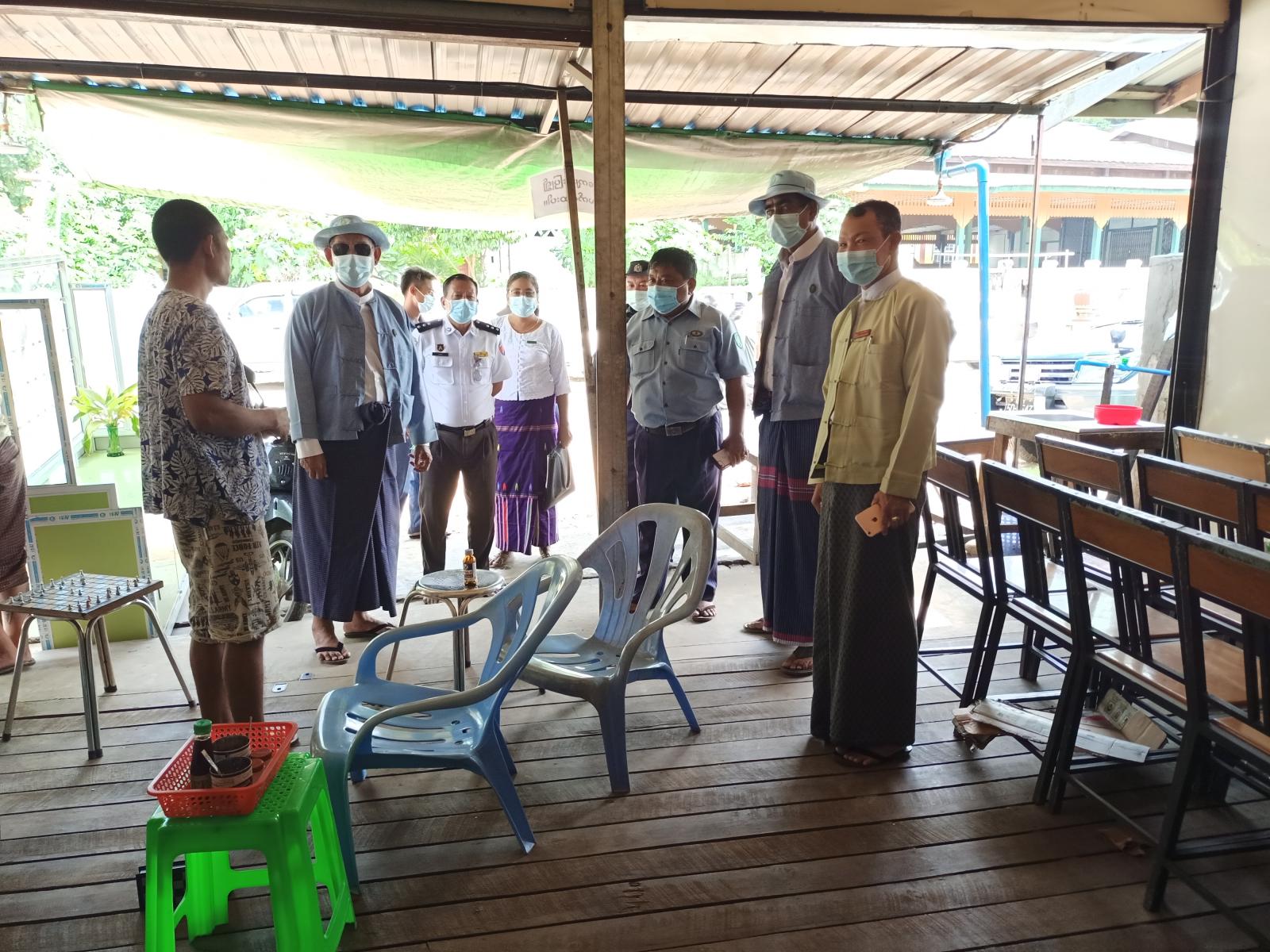 ကသာခရိုင် ထီးချိုင့်မြို့နယ်တွင် စားသောက်ဆိုင်များနှင့် လက်ဖက်ရည်ဆိုင်မ