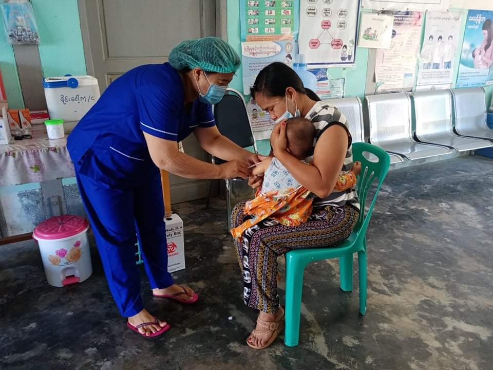 မိုင်းငေါ့မြို့တွင် မွေးကင်းစမှအသက် ၂ နှစ်အောက်ကလေးငယ်များအား ပုံမှန