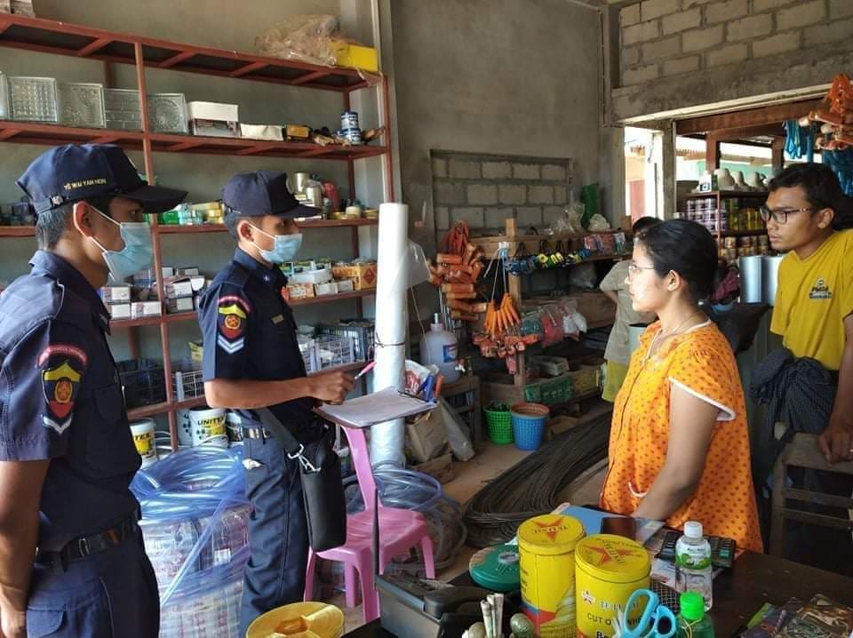 သရက်ချောင်းမြို့နယ်တွင် မီးဘေးအန္တရာယ်ကြိုတင်ကာကွယ်ရေးလုပ်ငန်းများဆောင