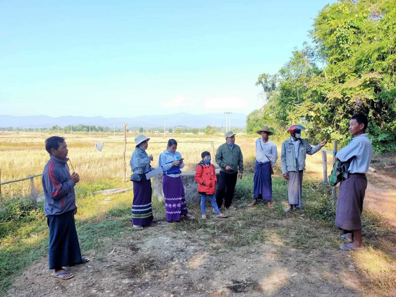 ဝန်းသိုမြို့နယ်တွင် ကျေးလက်နေပြည်သူများ၏ နေ့စဉ်ရေသုံးစွဲနေမှုနှင့