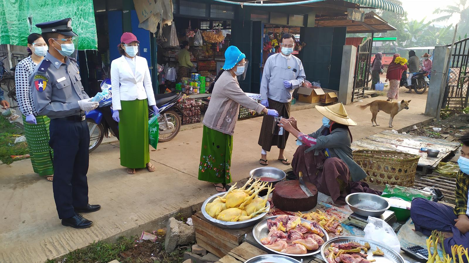 မိုးညိုမြို့နယ်တွင် ကိုဗစ် ၁၉ရောဂါ ကာကွယ်ထိန်းချုပ်လျှော့ချနိုင်ရေး