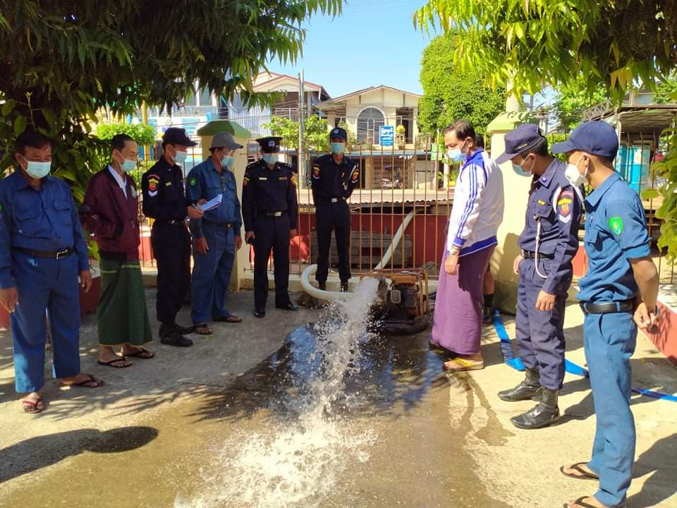 မွန်ပြည်နယ်မော်လမြိုင်ခရိုင် မုဒုံမြို့နယ်တွင် မီးဘေးအန္တရာယ်ကြိုတင်ကာက