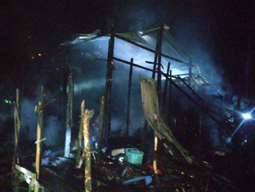 အမာမြို့ အမှတ် ၁ ရပ်ကွက်၌ လူနေအိမ်တစ်လုံးမီးလောင်ကျွမ်းမှုဖြစ်ပွား
