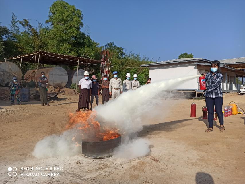 ကွမ်းခြံကုန်းမြို့နယ် မီးသတ်ဦးစီးဌာနမှ မီးဘေးကာကွယ်ရေး အသိပညာပေးဟောပ