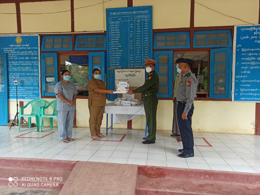 မိုင်းပန်မြို့နယ်တွင် ကိုဗစ် ၁၉ ရောဂါပိုးရှိ မရှိ စစ်ဆေးရာတွင် အသုံးပ