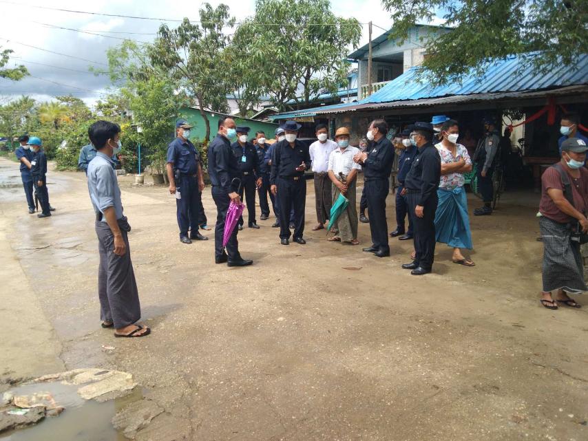 ဒဂုံမြို့သစ် တောင်ပိုင်း မြဝတီမင်းကြီးလမ်းရှိ ပျက်စီးနေ သော လမ်းပိုင