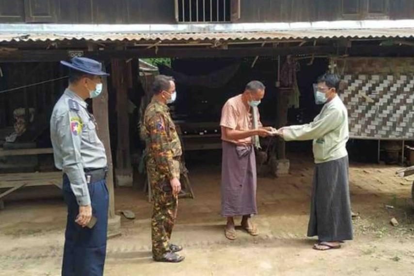 ငါန်းဇွန်မြို့နယ်တွင် အသက် ၈၅ နှစ်နှင့်အထက် ဘိုးဘွားများအား လူမှုရေးပင