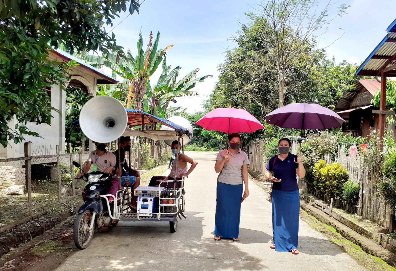 ကျိုက်ဒုံမြို့၌ မြန်မာဘာသာ၊ပိုးကရင်ဘာသာဖြင့် ကိုဗစ် ၁၉ ရောဂါ ကာကွယ်ထိန