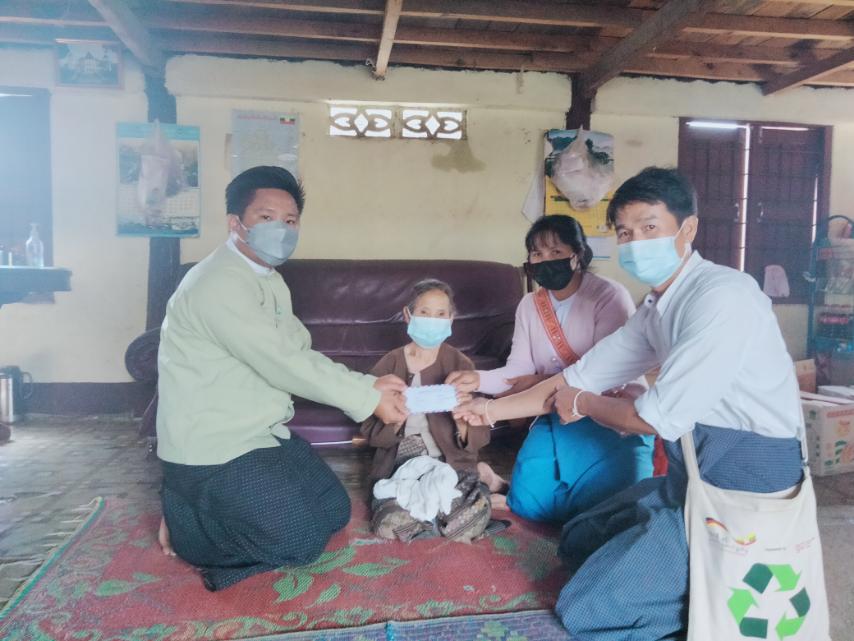 မိုင်းခတ်မြို့နယ်၌ အသက် ၈၅ နှစ်နှင့်အထက် ဘိုးဘွားများအား လူမူရေးပင်စင