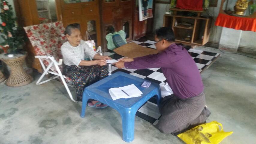 ကော့သောင်းခရိုင်၊ခမောက်ကြီးမြို့အတွင်းရှိ ၈၅ နှင့်အထက် သက်ကြီးဘိုးဘွားမ