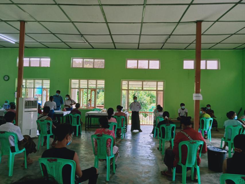 အမ်းမြို့နယ်၌ အသက် ၅၅ နှစ်အထက်နှင့် ဦးတည်အုပ်စုအကျုံးဝင်သည့် ပြည်သူမ