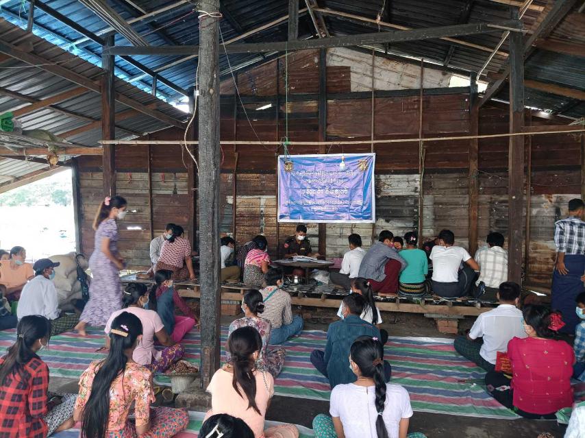 ကျိုက်လတ်မြို့နယ် ဗလီခြံရေကျော်ကျေးရွာတွင် ပန်းခင်းစီမံချက်ဖြင့် နိုင
