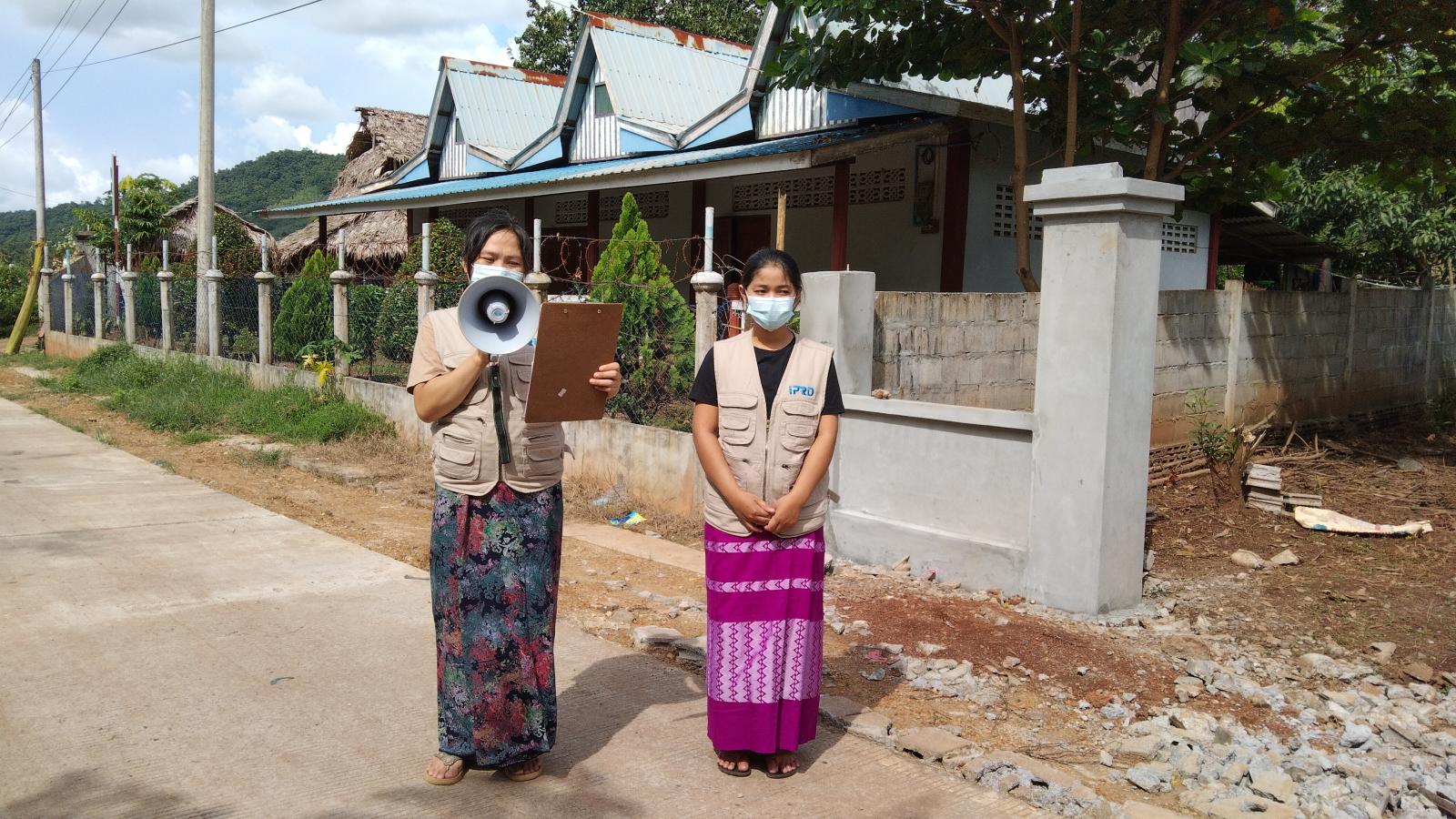 ဘားအံမြို့၌ ကိုဗစ် ၁၉ ရောဂါကြိုတင်ကာကွယ်ထိန်းချုပ်နိုင်ရေးအတွက် အများပ