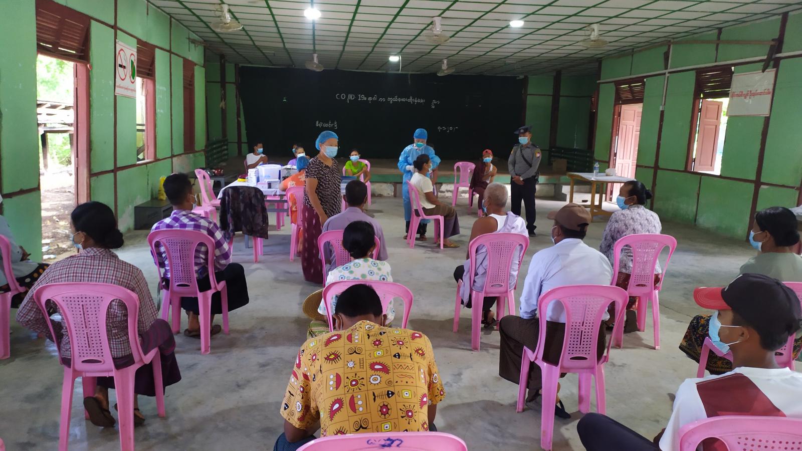ဒီပဲယင်းမြို့၌ ကိုဗစ် ၁၉ ရောဂါ ကာကွယ်ဆေး ထိုးနှံခြင်းလုပ်ငန်းကို