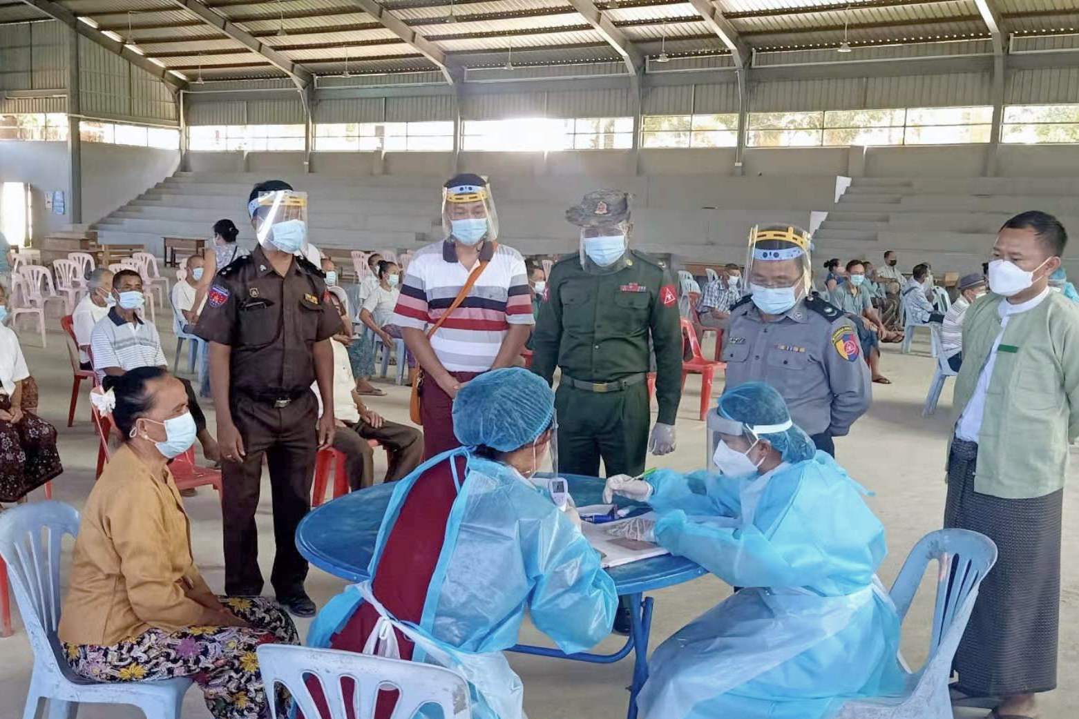 မိုင်းယောင်းမြို့နယ်တွင် ကိုဗစ် ၁၉ ရောဂါ ကာကွယ်ဆေးကို ပြည်သူ ၆၀၇ ဦးအား