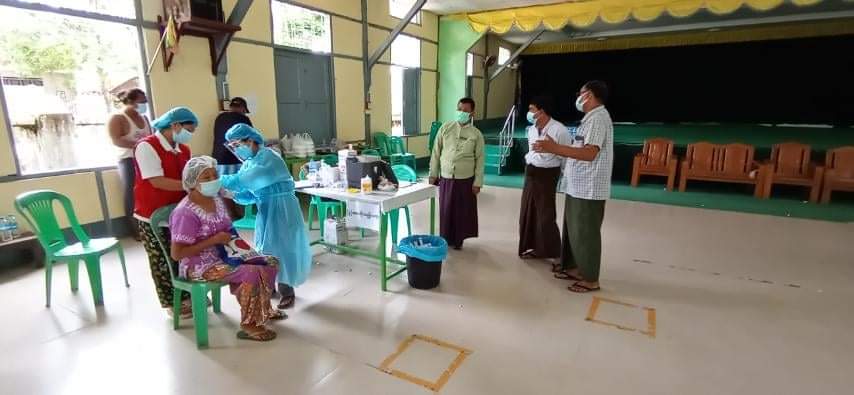 မအူပင်မြို့နယ်တွင် အသက် ၅၅ နှစ်အထက် ဘိုး ဘွားများနှင့် နိုင်ငံဝန်ထမ်းမ