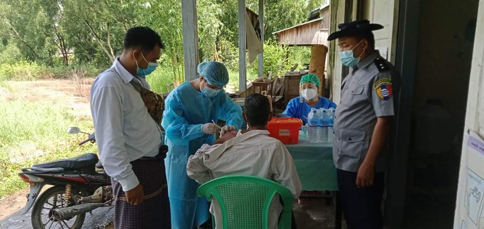 အမာမြို့၊ ဘဝသစ်ကျေးရွာအုပ်စုတွင်းရှိ ကျေးရွာများတွင် ကိုဗစ် ၁၉ကာကွယ်ဆေး