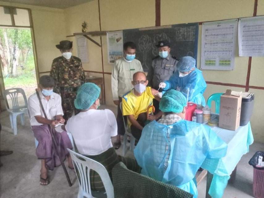 အမာမြို့၌ အသက် ၅၅ နှစ်မှ ၆၄ နှစ်အတွင်း မိဘပြည်သူများကို ကိုဗစ် ၁၉ ရောဂ