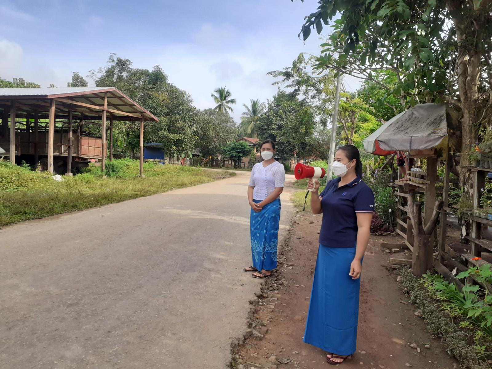 ကျိုက်ဒုံမြို့၌ ပိုးကရင်ဘာသာ၊ မြန်မာဘာသာဖြင့် ကိုဗစ် ၁၉ ရောဂါ ကာကွယ်ထိန