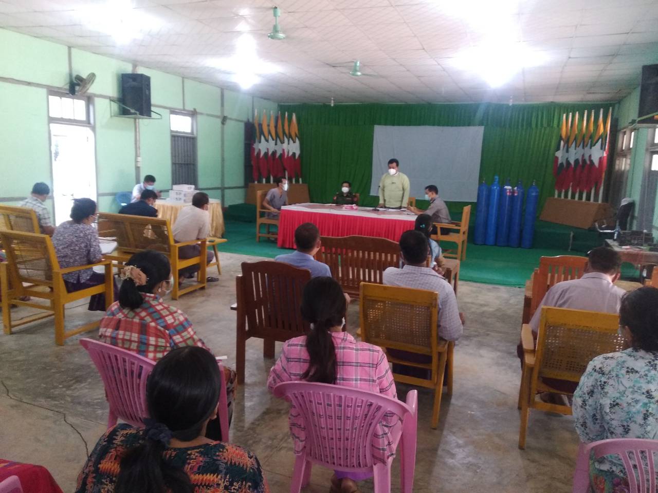 တန့်ဆည်မြို့နယ်တွင် အသက် ၁၂ နှစ်အထက် ကျောင်းသား ကျောင်းသူများကို ကိုဗစ