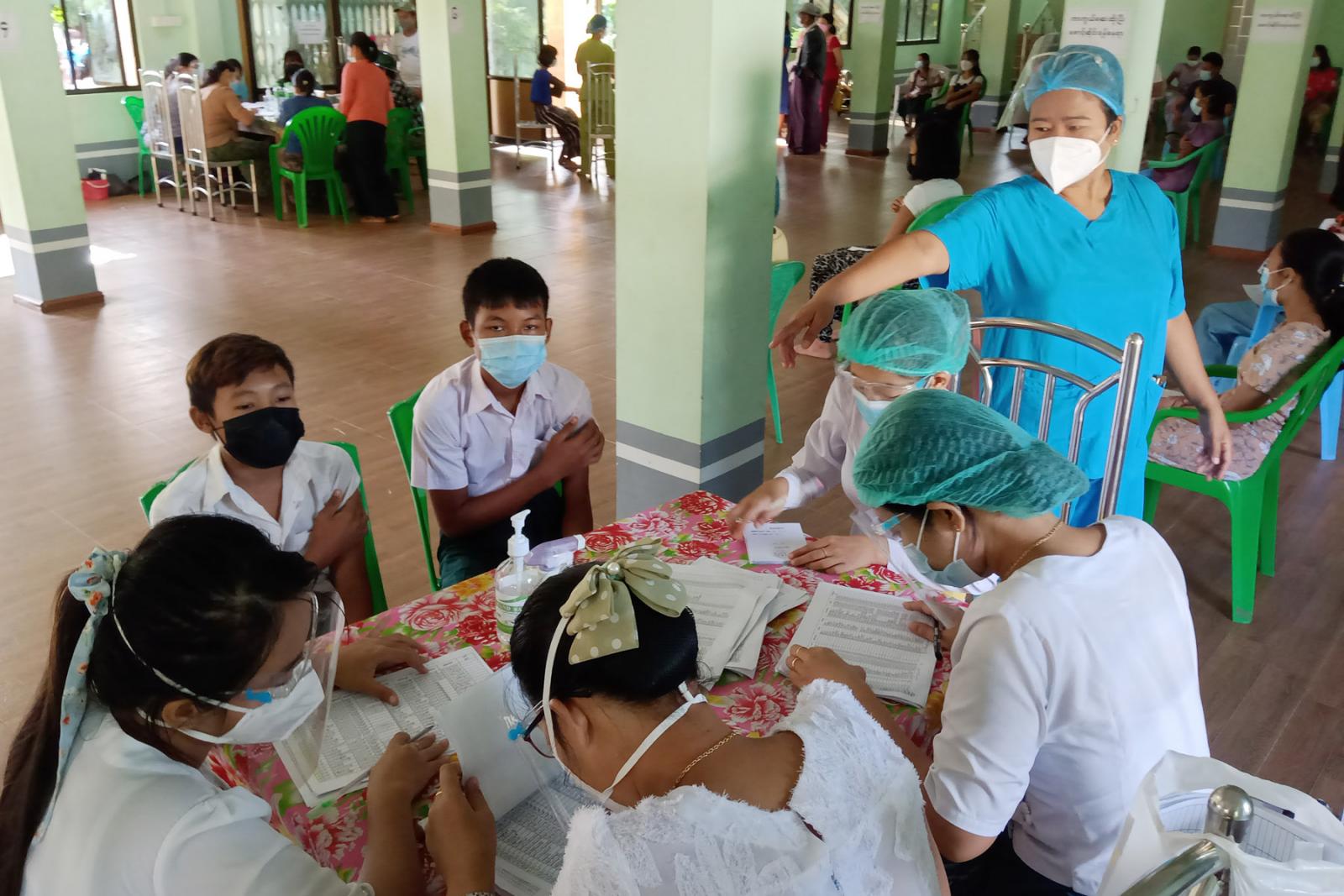ကံမမြို့နယ်ရှိ အခြေခံပညာကျောင်းများမှ အသက် ၁၂ အထက် ကျောင်းသား ကျောင