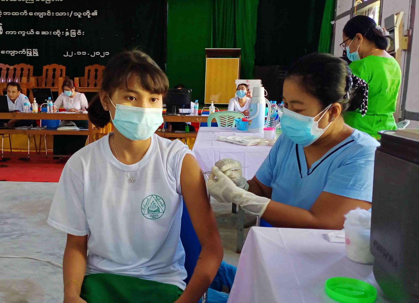 ကျောက်ဖြူမြို့နယ်အတွင်းရှိ အသက် ၁၂ နှစ်နှင့်အထက် ကျောင်းသား၊ ကျောင်းသူမ