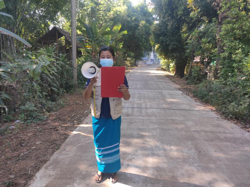 ကမမောင်းမြို့တွင် ကိုဗစ် ၁၉ ဗီဇပြောင်းမျိုးကွဲအိုမီခရွန်ရောဂါပိုးကြိုတင်ကာကွယ်ရေး အသိပညာပေးန