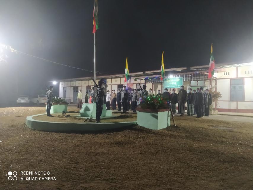 ကာမိုင်းမြို့၌ ၇၄ နှစ်မြောက် လွတ်လပ်ရေးနေ့ အလံတင်အခမ်းအနားကျင်းပ