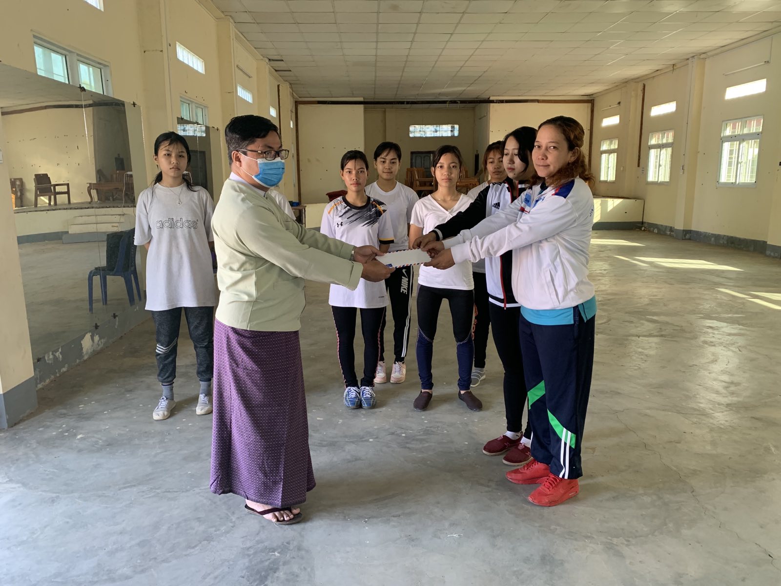 အင်္ဂပူမြို့နယ်တွင် ပြိုင်ပွဲဝင်အားကစားသမားများ ပြိုင်ပွဲဝင်နိုင်ရေး