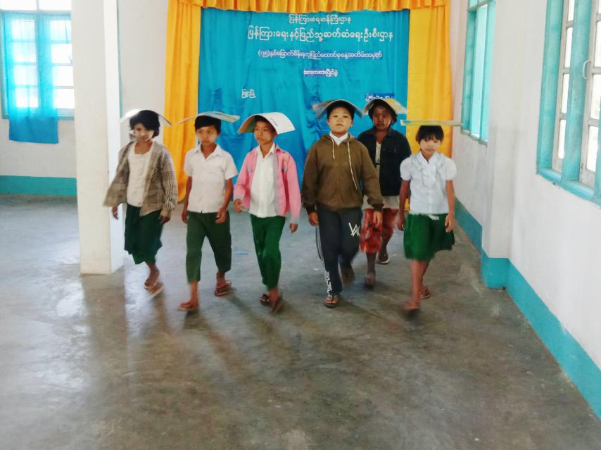 ၇၅ နှစ်မြောက် စိန်ရတုပြည်ထောင်စုနေ့ အထိမ်းအမှတ်အကြို ကျောင်းသား ကျောင်းသူများအား အားကစားပြိုင်ပ