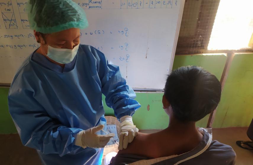 ညောင်ဦးမြို့နယ်တွင် ကိုဗစ် ၁၉ ကာကွယ်ဆေးထိုးပေးနိုင်မှု တစ်သိန်းခြောက်သောင်း ကျော်ထိုးပေးနိုင်ပ