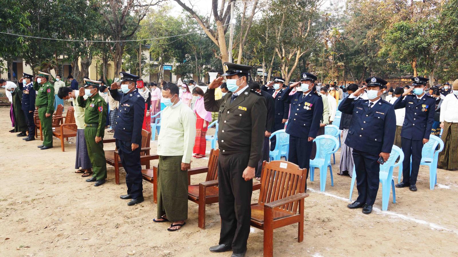 ကသာမြို့၌ ၇၅ နှစ်မြောက် စိန်ရတုပြည်ထောင်စုနေ့ နိုင်ငံတော်အလံတင် အခမ