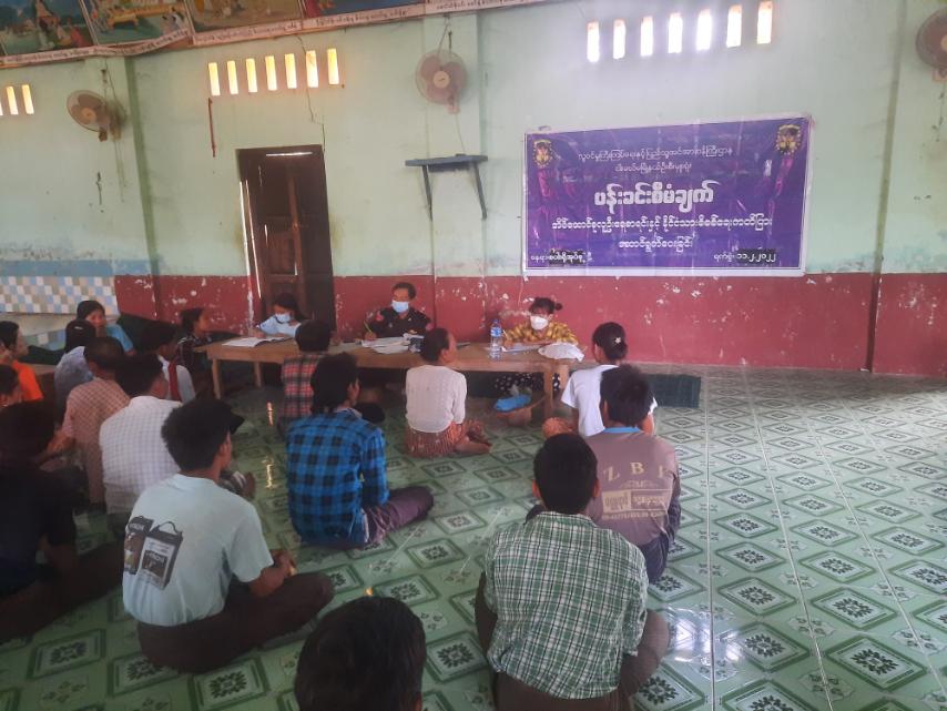ဝါးခယ်မမြို့နယ် စပါးရိုကျေးရွာအုပ်စုတွင် ပန်းခင်းစီမံချက်ဖြင့် နိုင