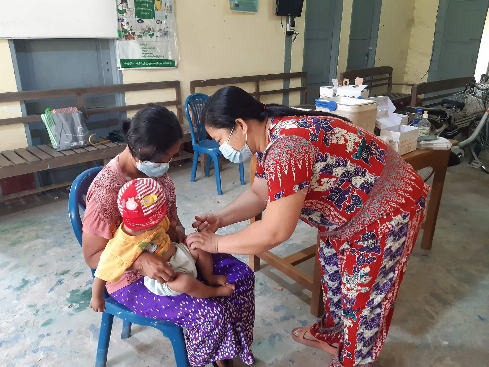 မွေးကင်းစမှ ၁ နှစ်ခွဲအထိ ကလေးငယ်များအား ပုံမှန်ကာကွယ်ဆေး အပတ်စဉ်ထိုးန