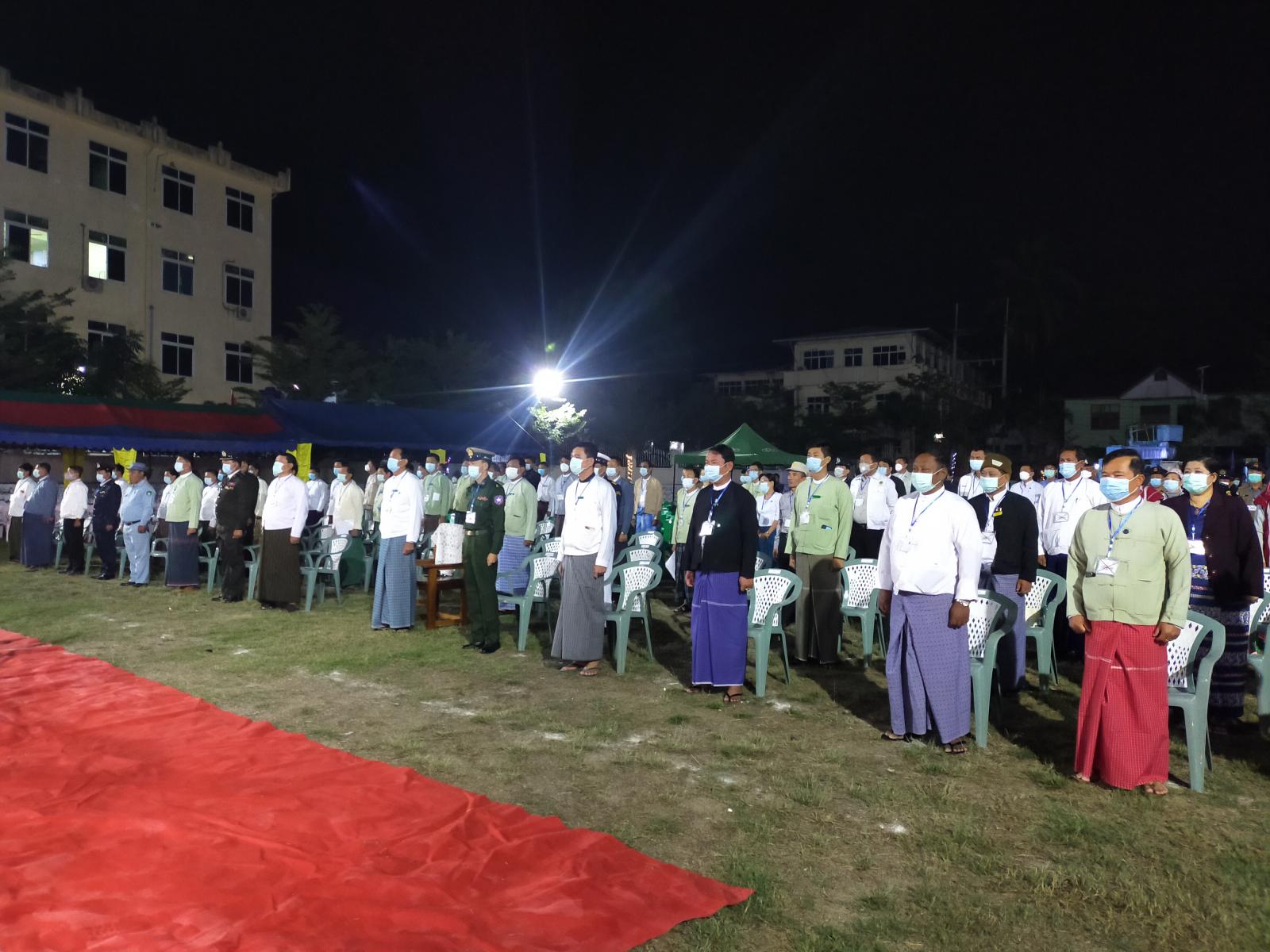 မြဝတီမြို့၌ ၇၅ နှစ် မြောက် စိန်ရတုပြည်ထောင်စုနေ့ နိုင်ငံတော်အလံတင်အခမ